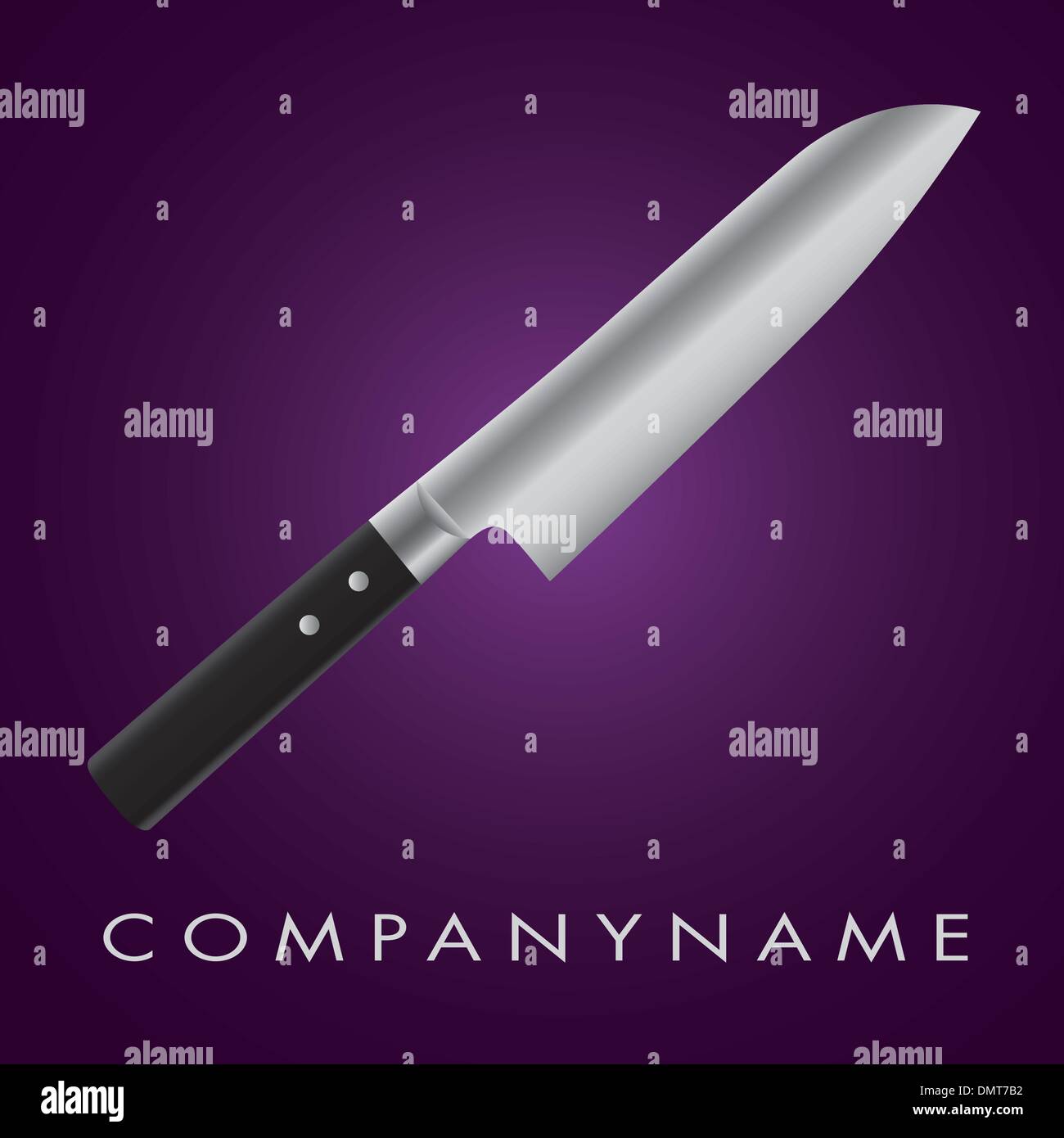 Illustration Japanese Knife Stock Vector Image & Art - Alamy