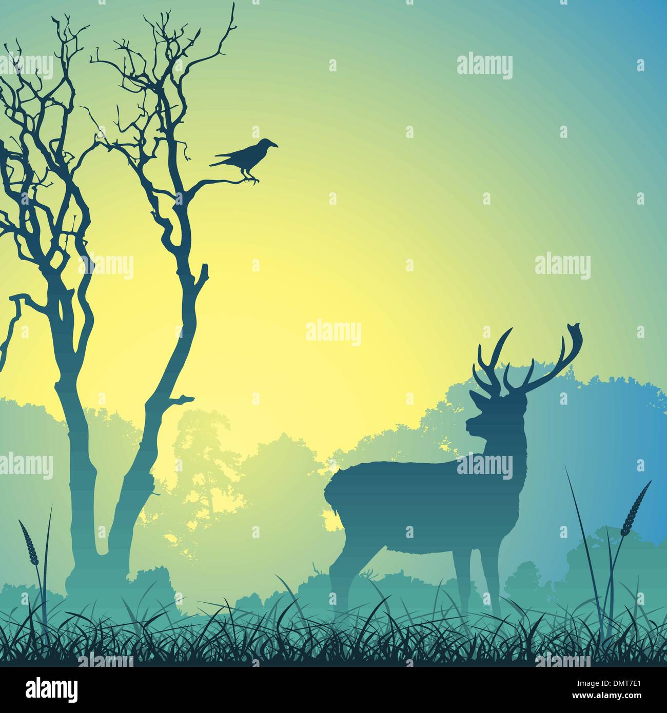 Stag country Stock Vector Images - Alamy