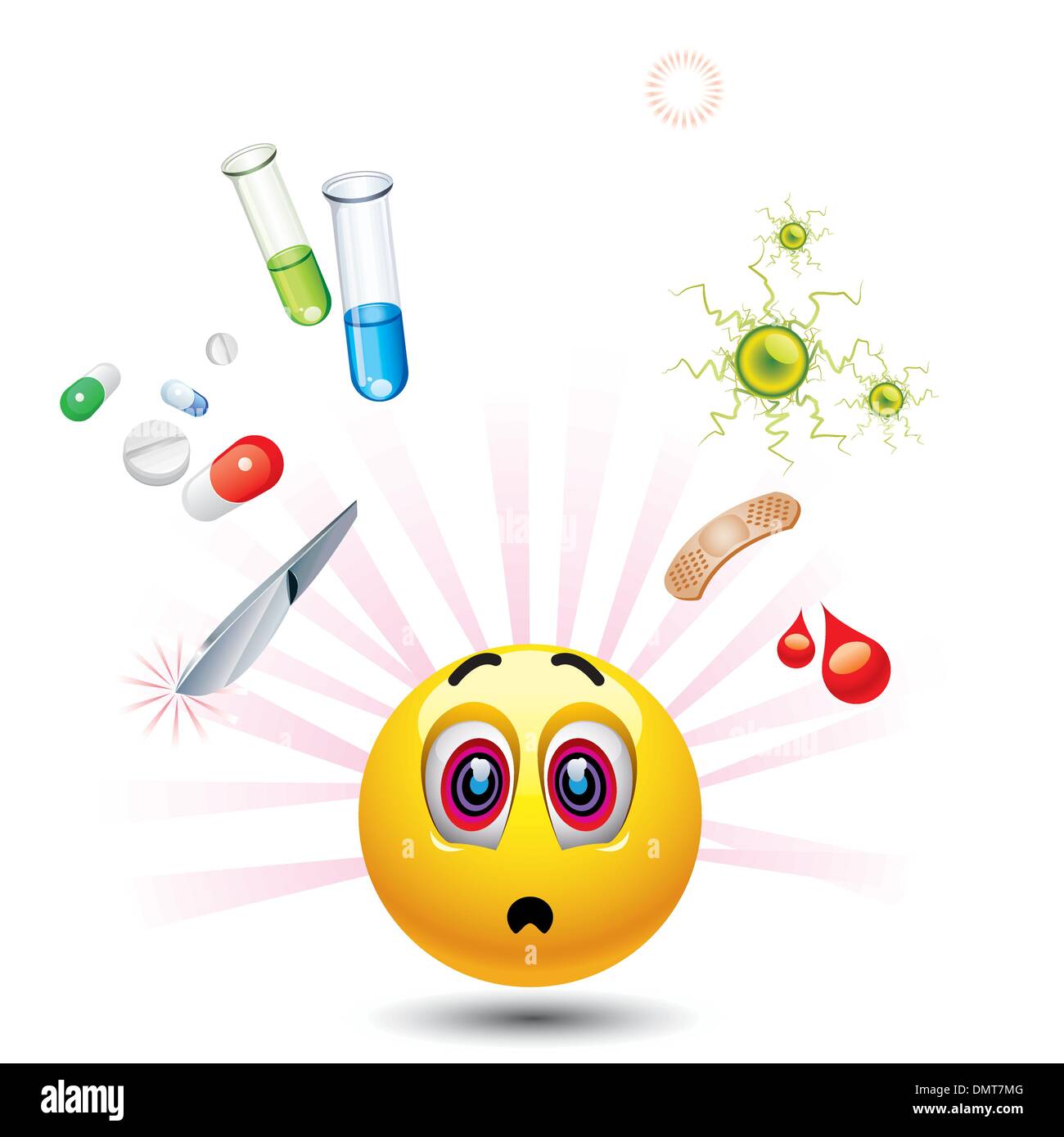 Patient emoticon Stock Vector Images - Alamy