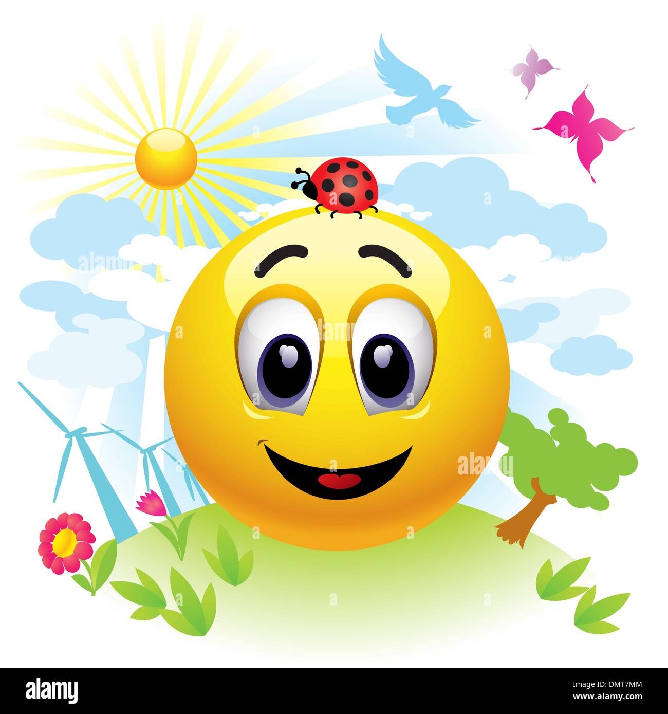 Smiley face cloud sky hi-res stock photography and images - Alamy