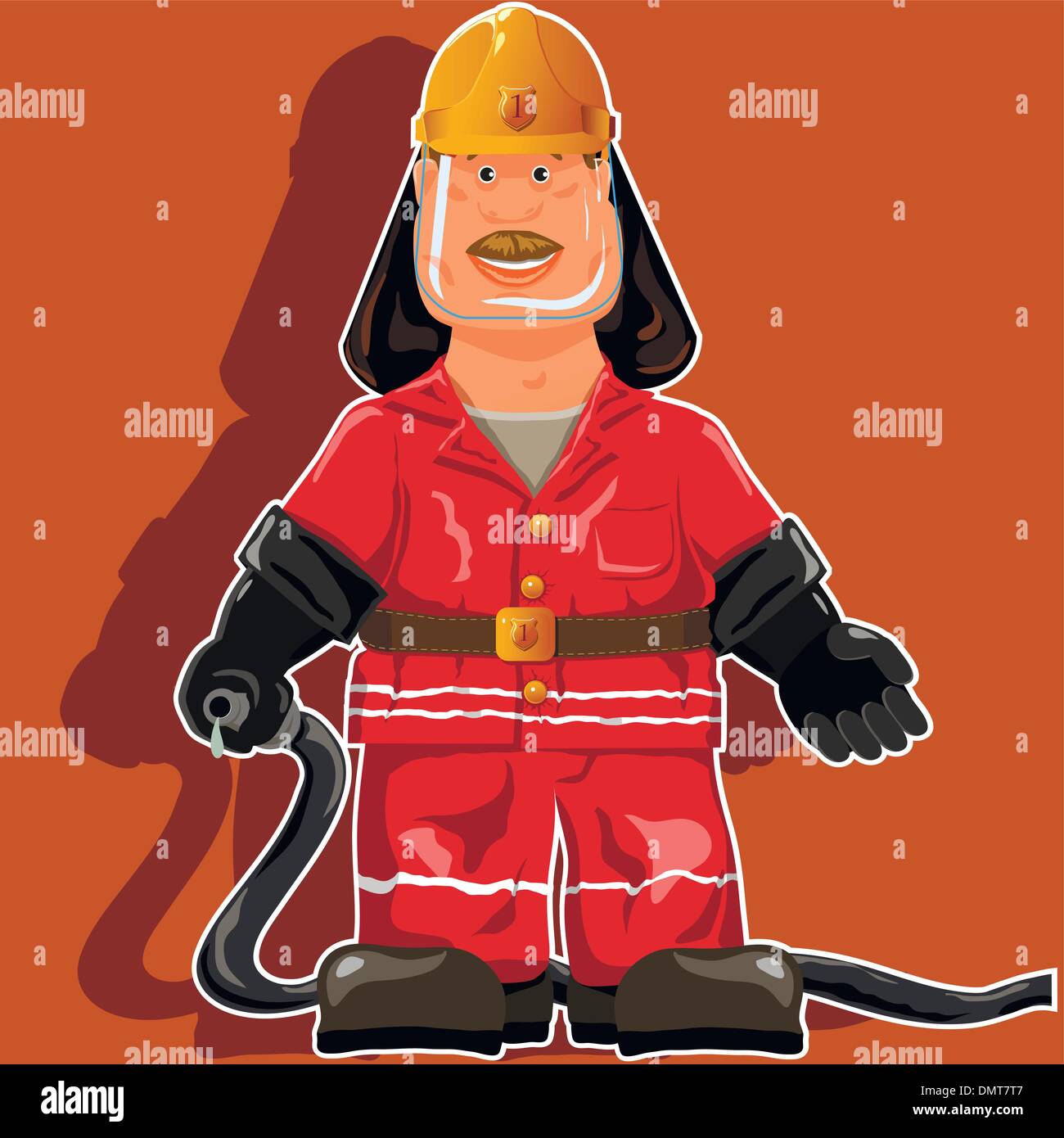 Fireman Vector Vectors High Resolution Stock Photography and Images - Alamy