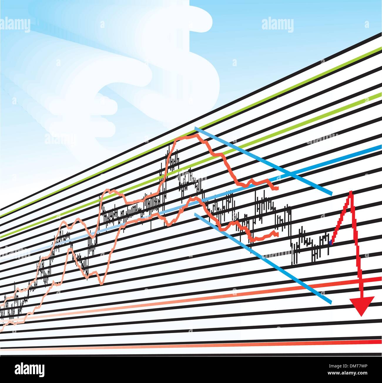 Business graph chart forex Stock Vector Images - Alamy
