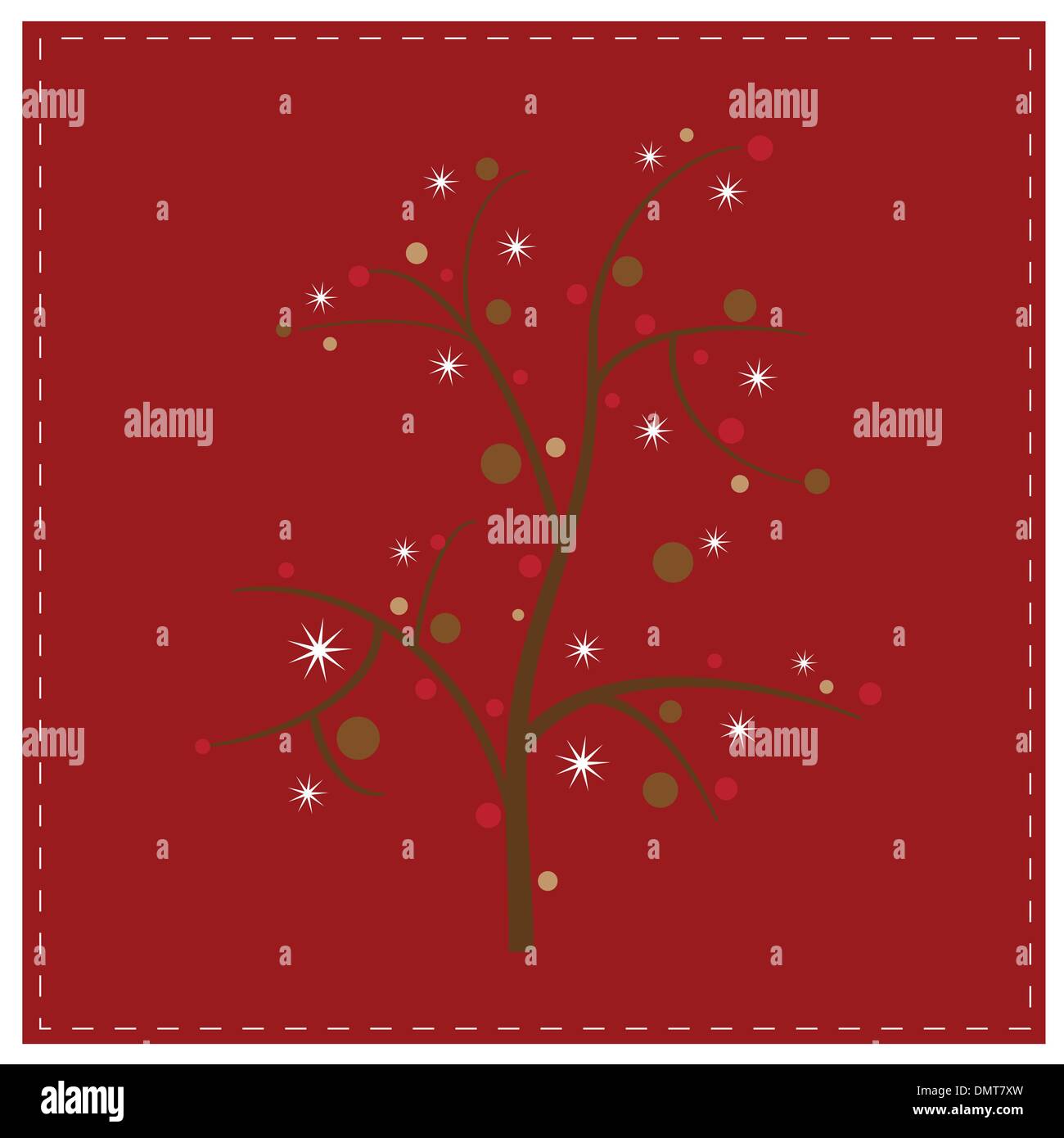 Christmas Tree Card Stock Vector Image & Art - Alamy