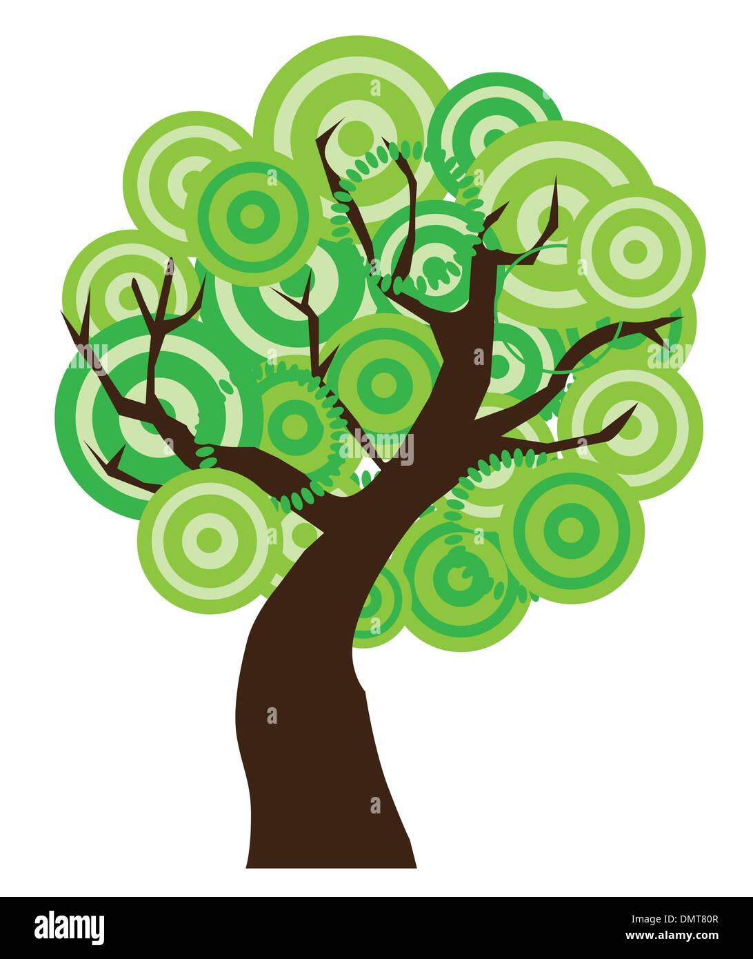 Old fashioned tree Stock Vector Images - Alamy