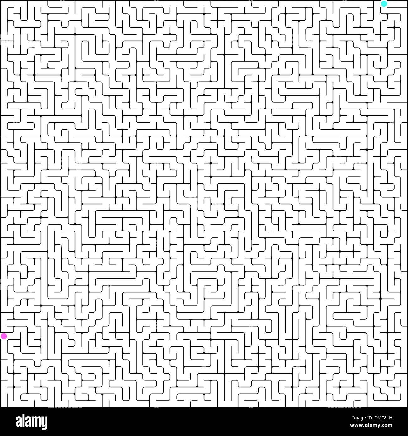 Vector illustration of perfect maze. EPS 8 Stock Vector Image & Art - Alamy
