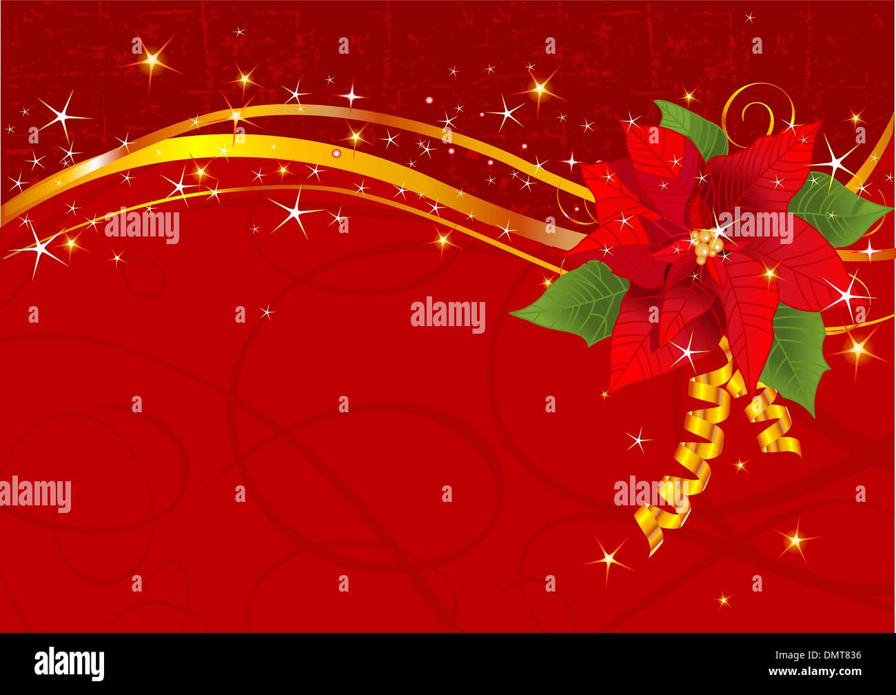 Vector background poinsettia christmas Stock Vector Images - Alamy