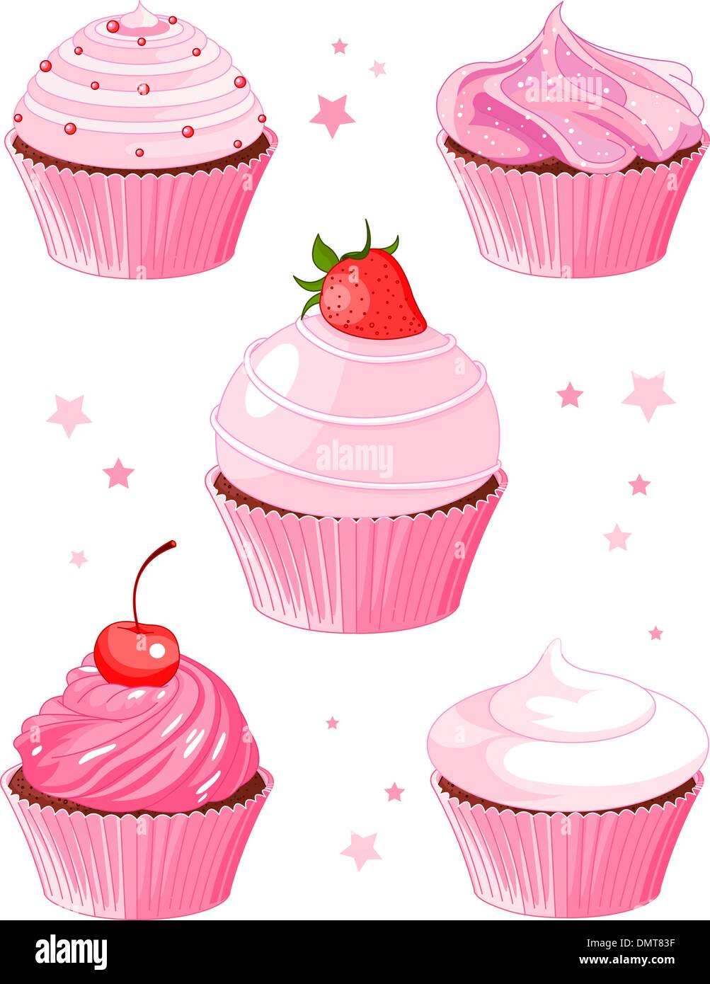 Cupcake clip art hi-res stock photography and images - Alamy