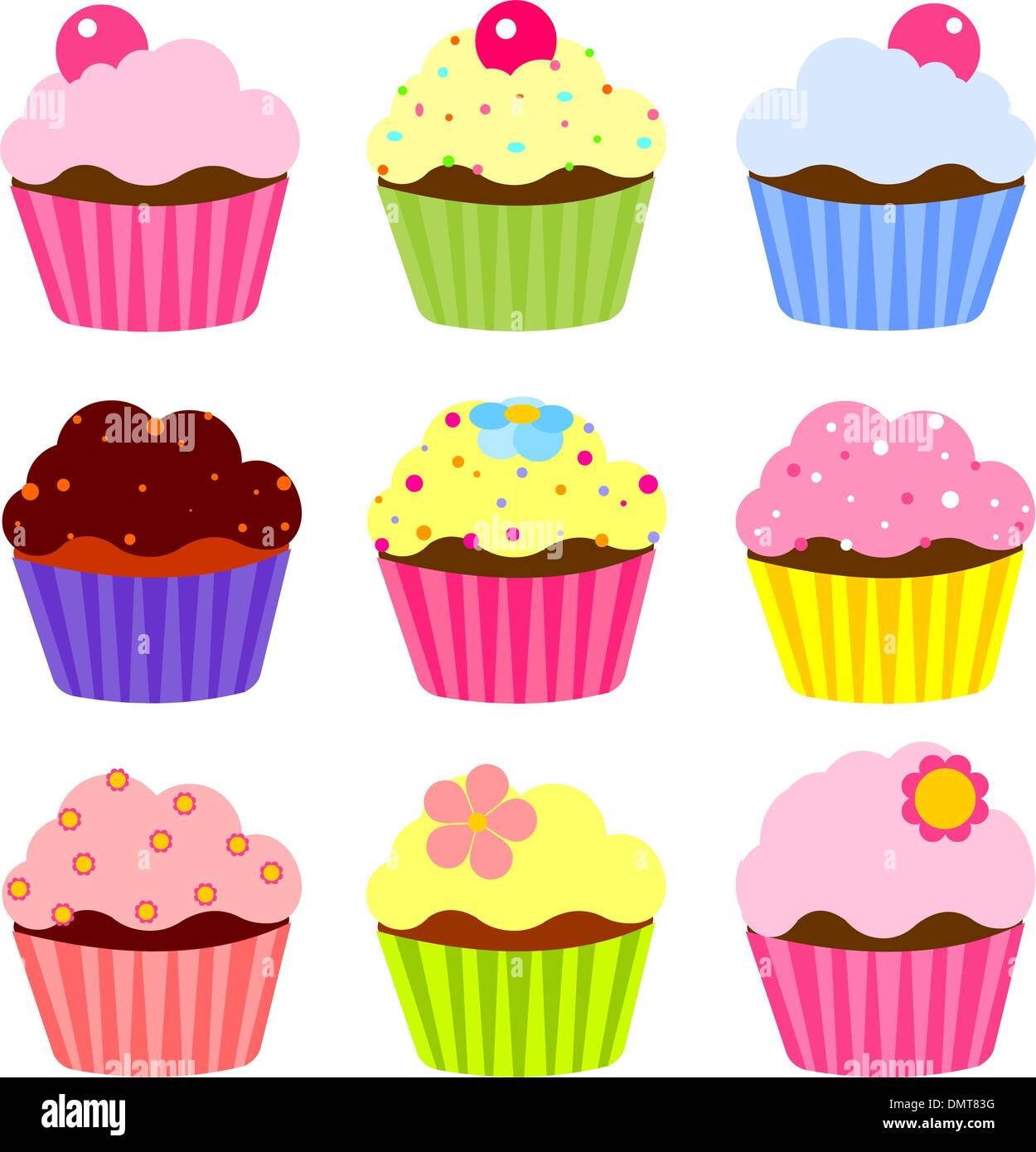 Cupcake clip art hi-res stock photography and images - Alamy
