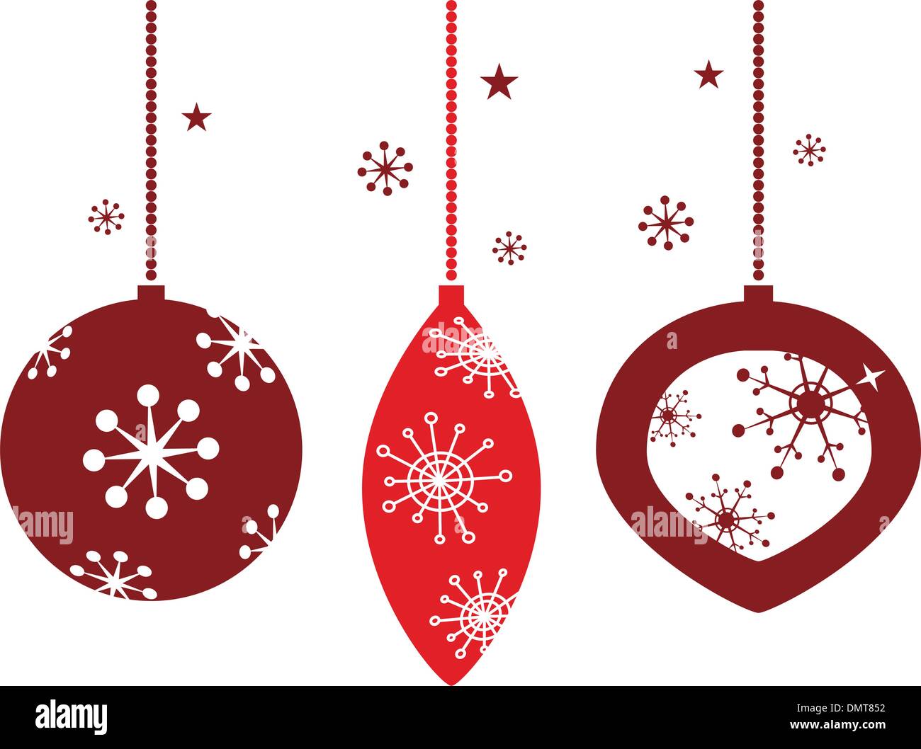 Closeup christmas ornaments Stock Vector Images - Alamy