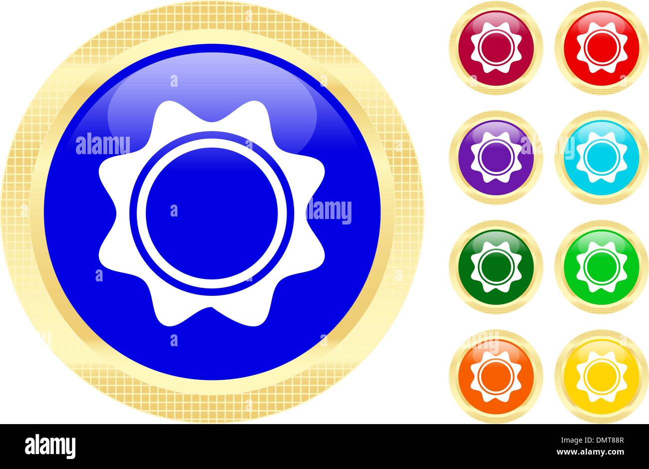 Golden sun symbol hi-res stock photography and images - Alamy