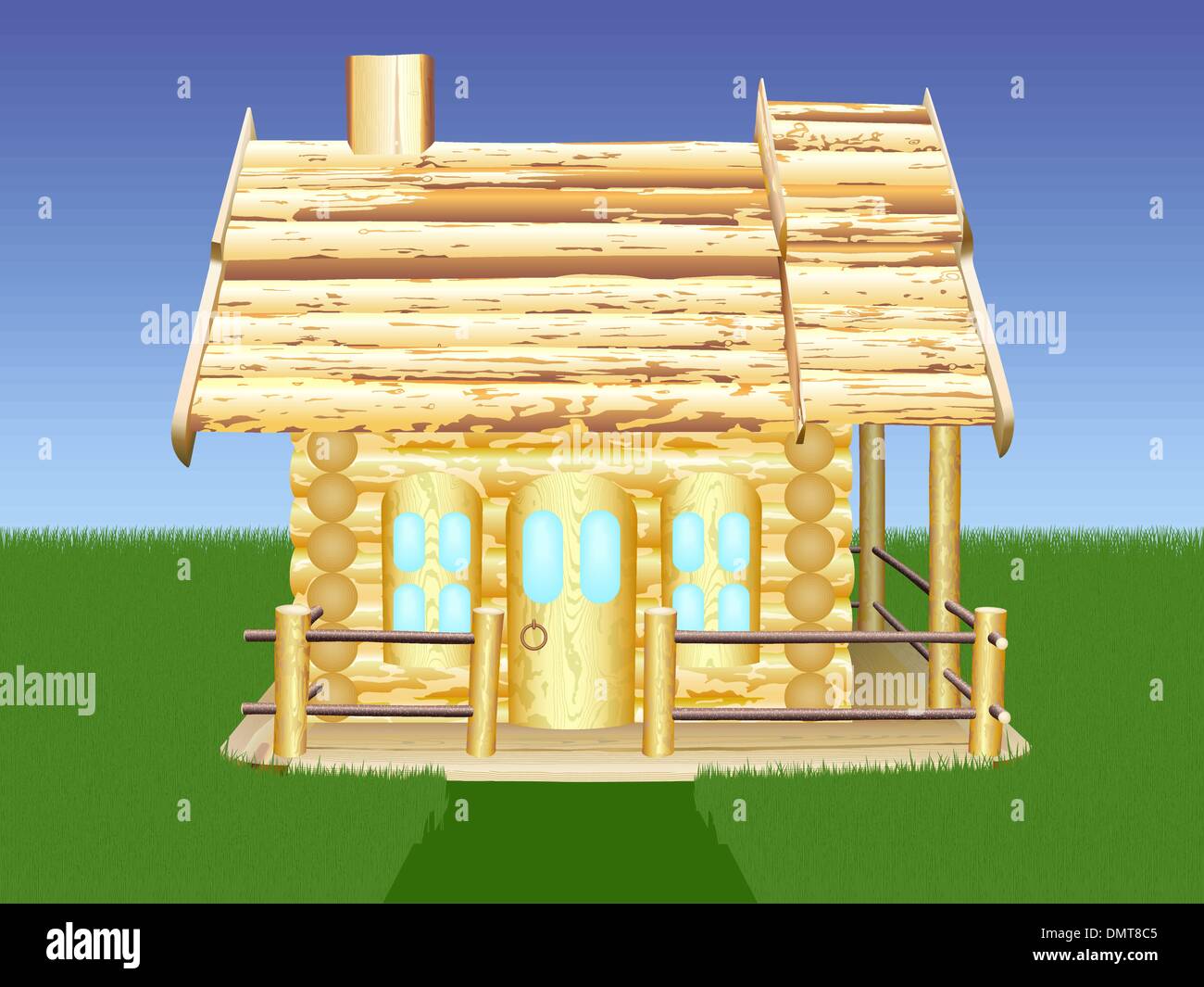 Wooden blockhouse vector vectors hi-res stock photography and images ...