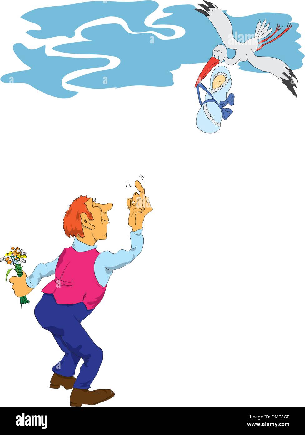 Birth of man Stock Vector Images - Alamy