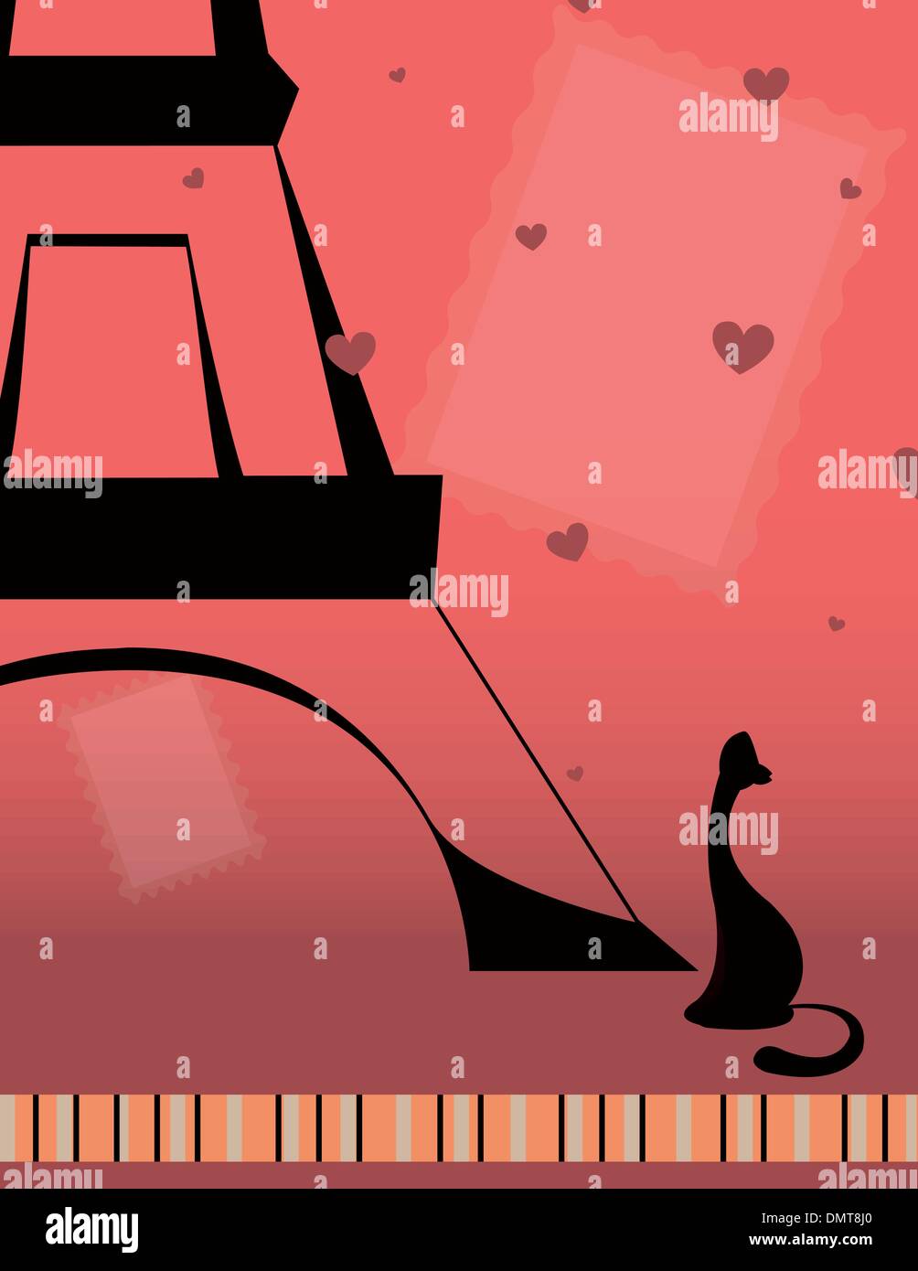 Paris cat Stock Vector Images - Alamy