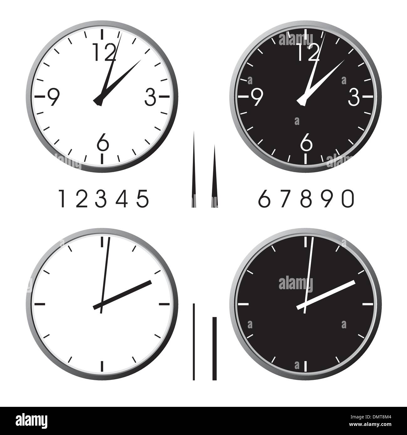 Office clock hi-res stock photography and images - Alamy