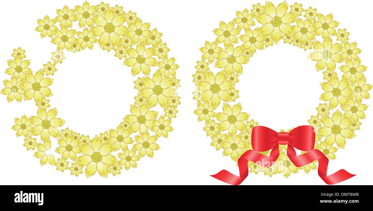 Red and yellow bloom Stock Vector Images - Alamy