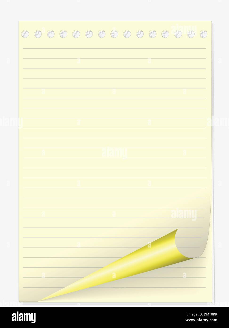 Spiral notebook copy space Stock Vector Images - Alamy