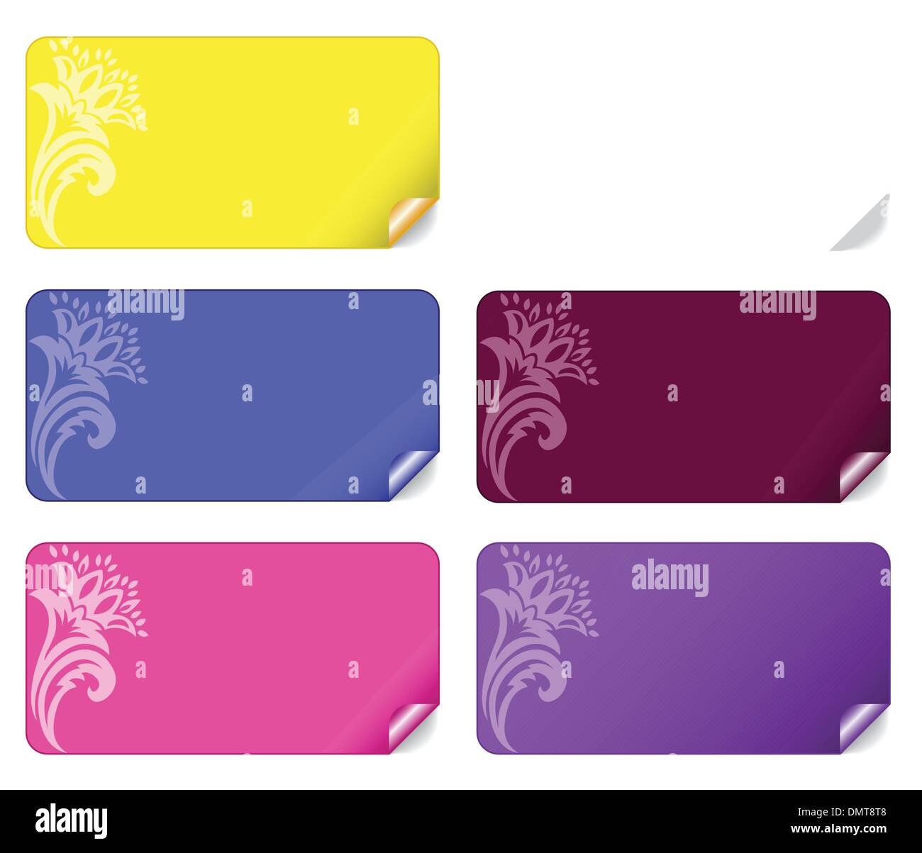 set of colored stickers Stock Vector Image & Art - Alamy