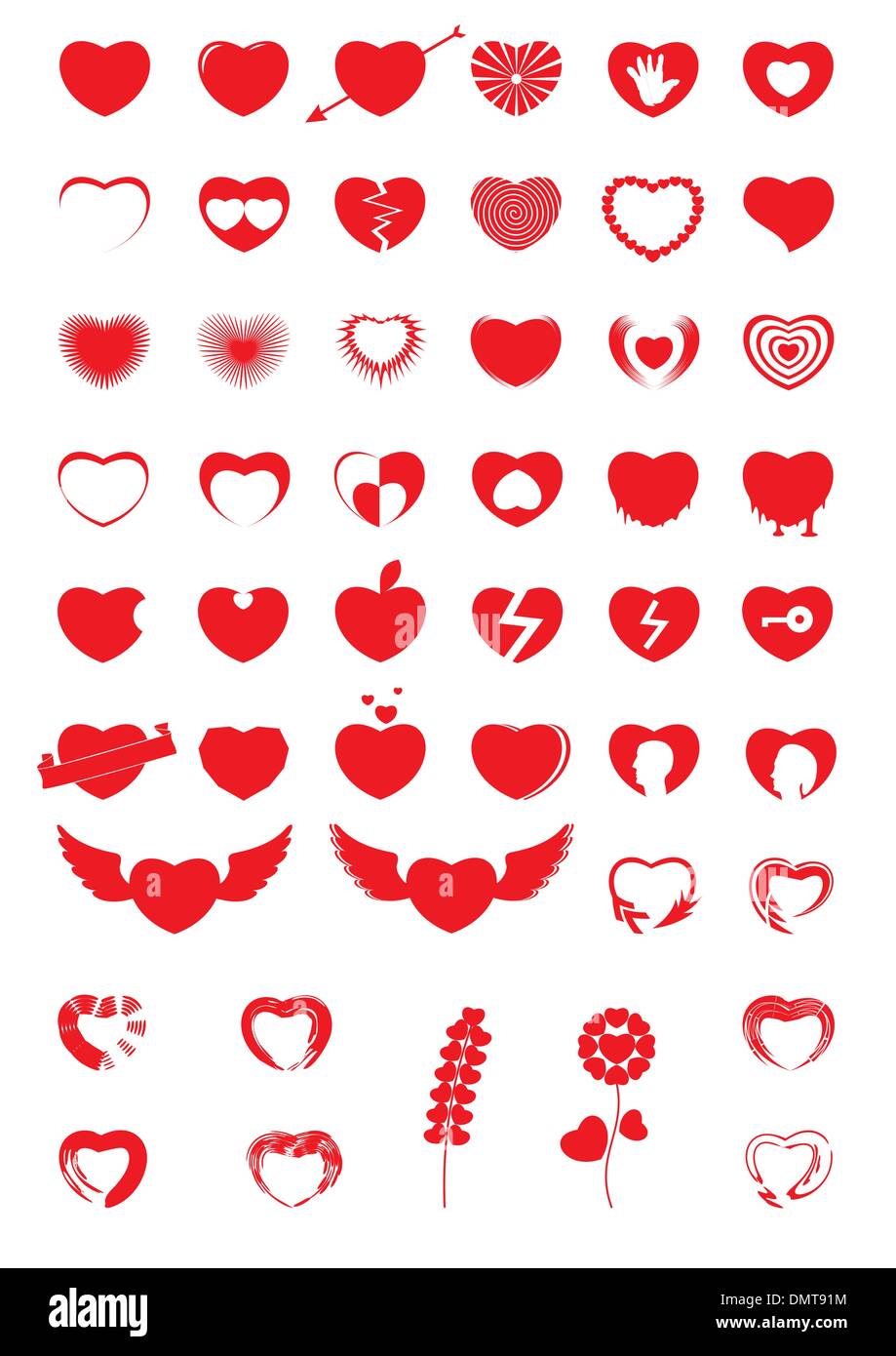 Heart Icons & Symbols Stock Vector Image & Art - Alamy