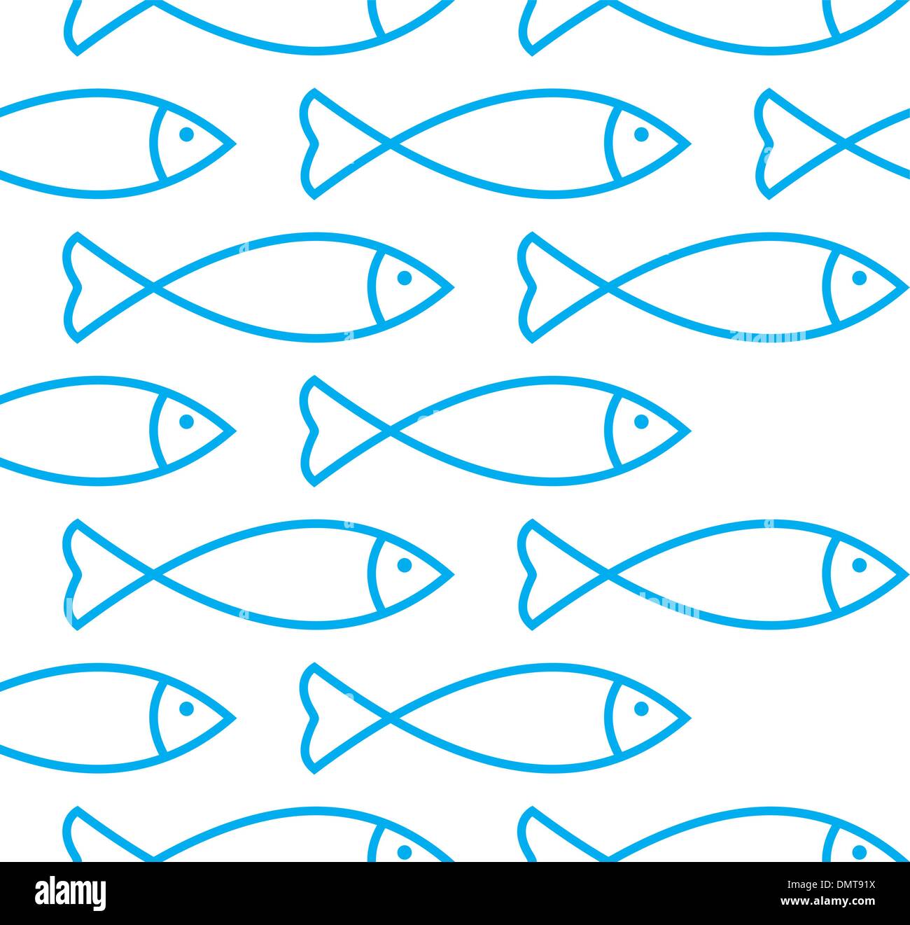 Fish seamless vector pattern Stock Vector Image & Art - Alamy