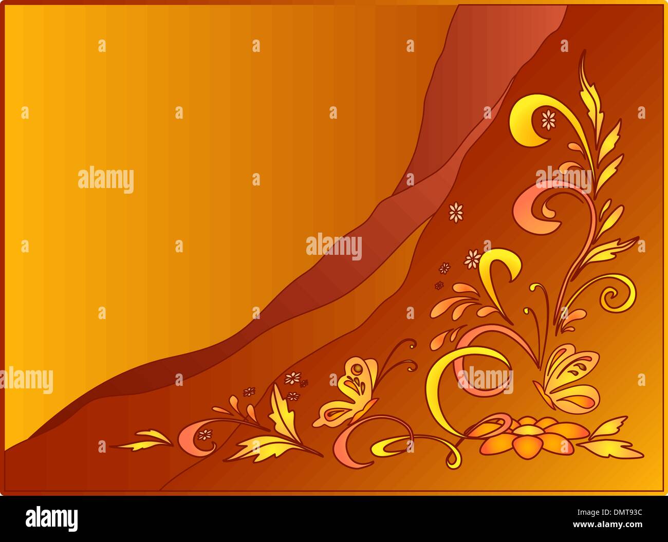 Horizontal flowers background Stock Vector Images - Alamy