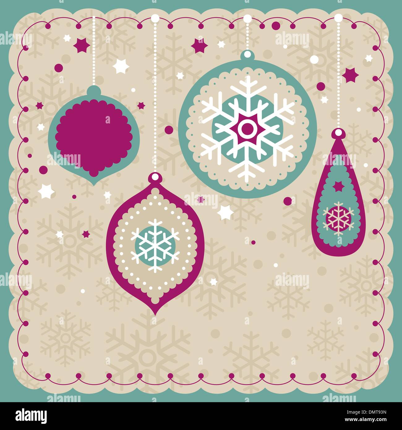 Christmas card cute winter Stock Vector Images - Alamy