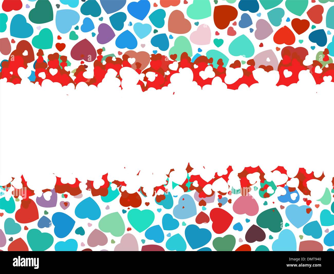 Beautiful colorful heart shape background. EPS 8 Stock Vector Image ...