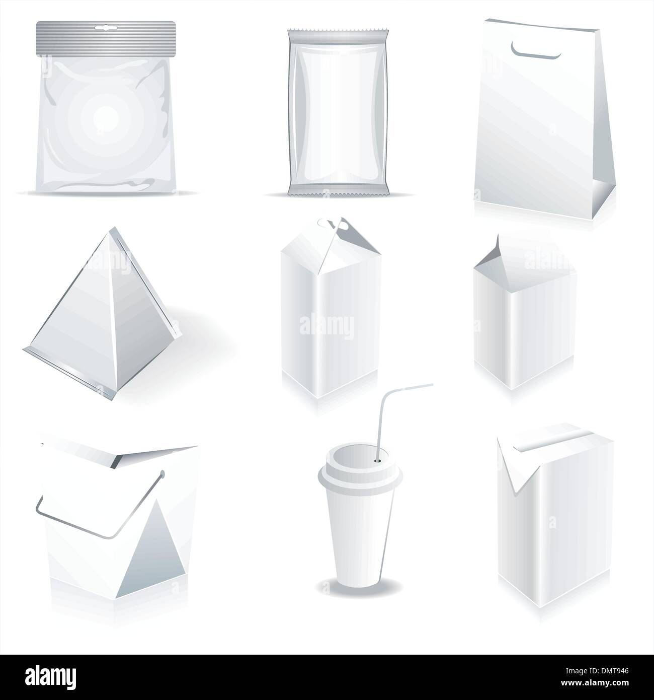 Set package box templates Cut Out Stock Images & Pictures - Alamy