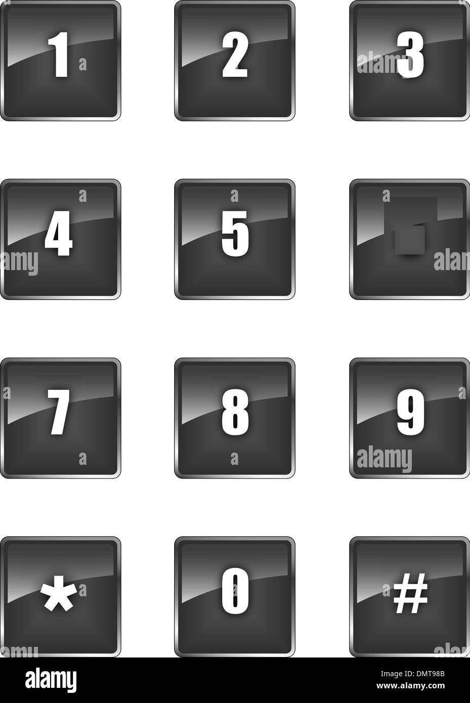 Numbers buttons hi-res stock photography and images - Alamy