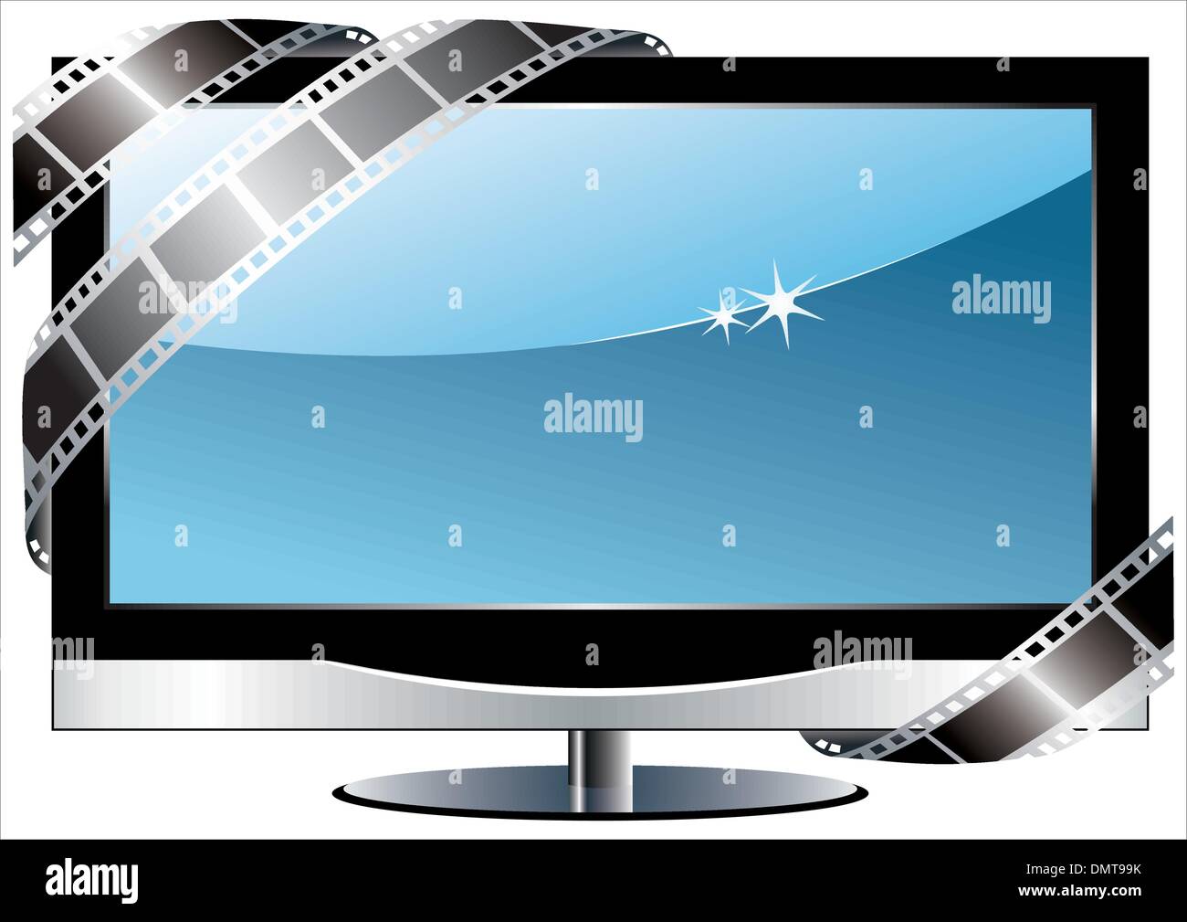3d tv screen Stock Vector Images - Alamy