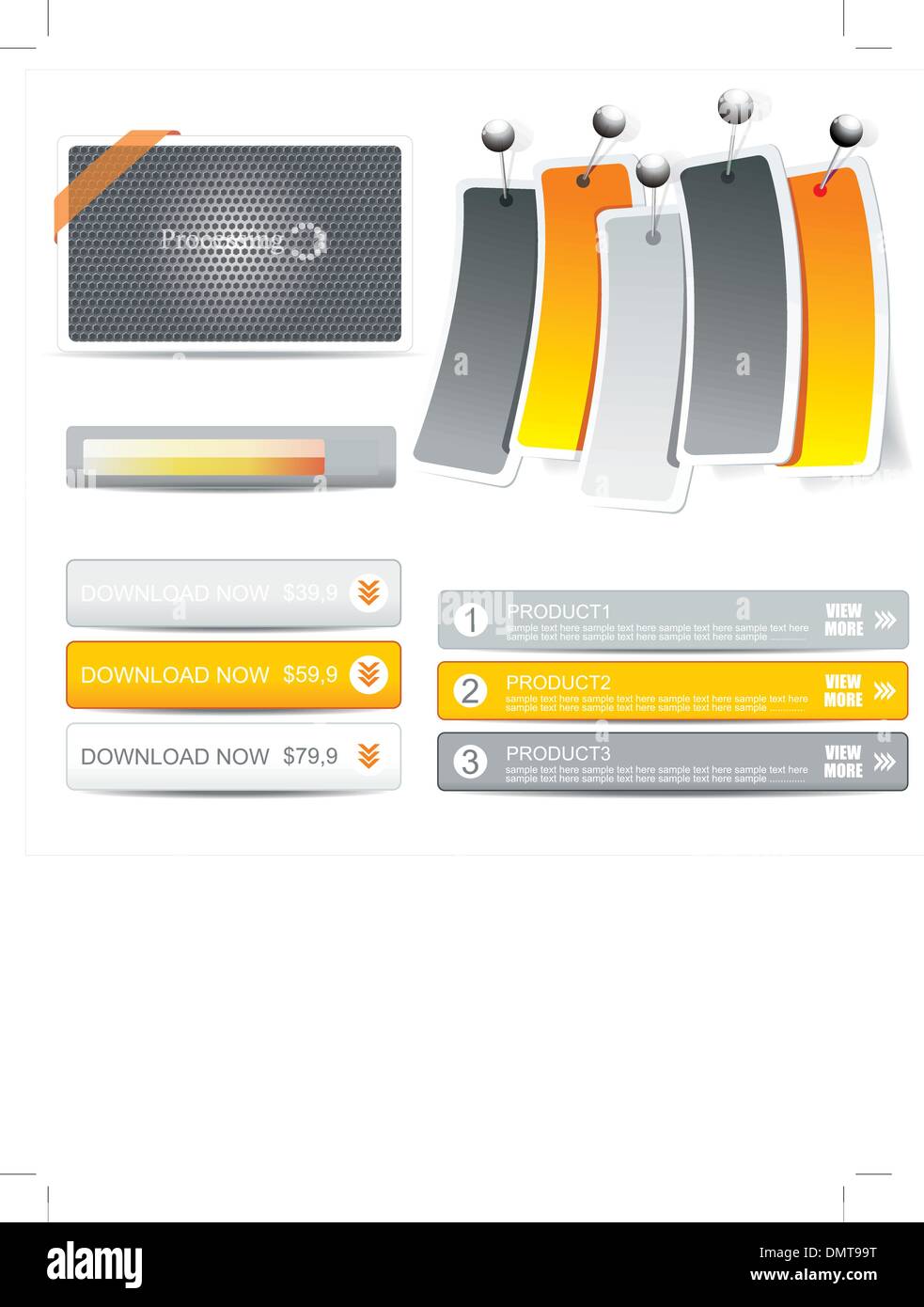 Set of web forms Stock Vector Image & Art - Alamy