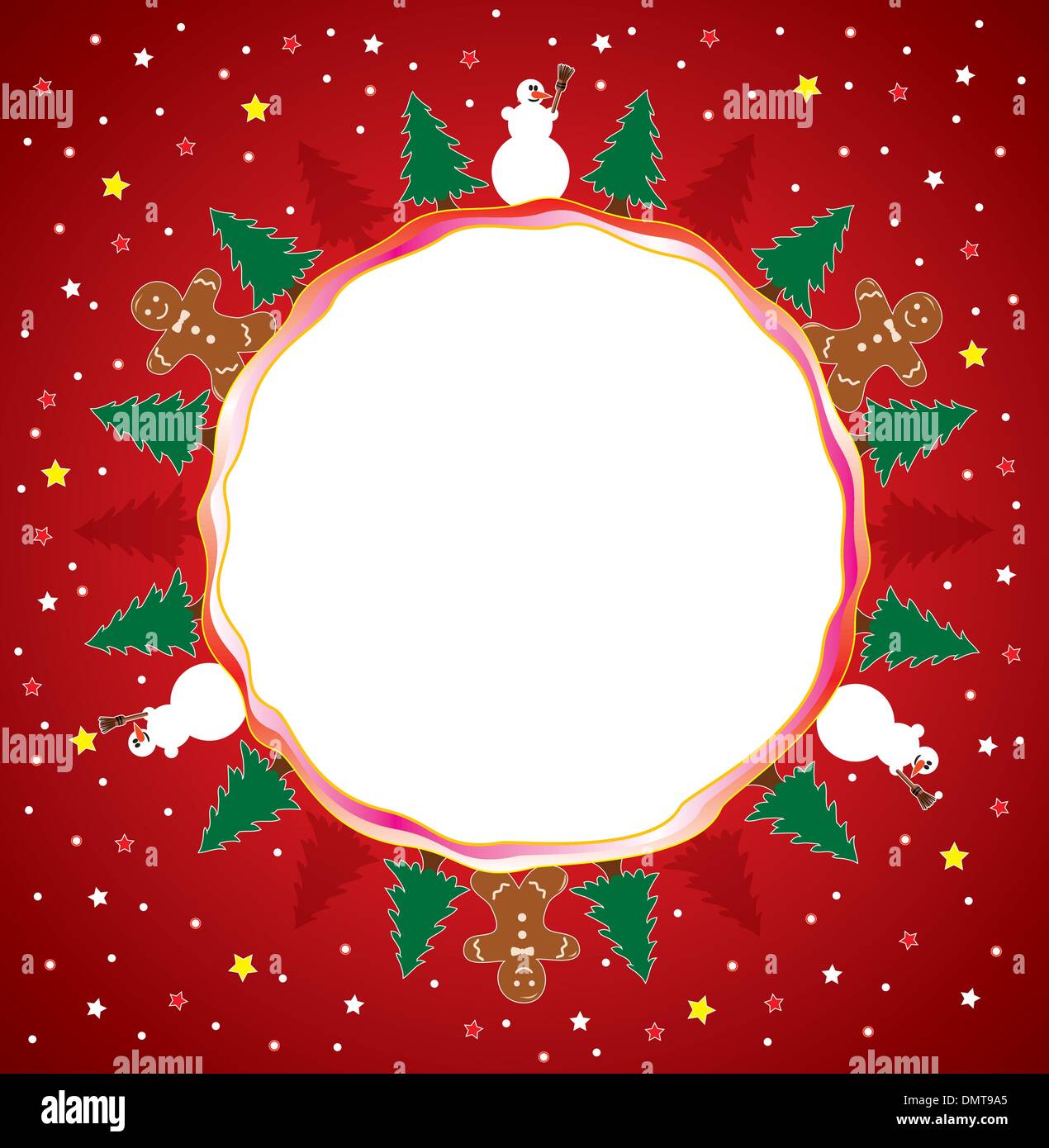 Winter holiday background snowman Stock Vector Images - Alamy