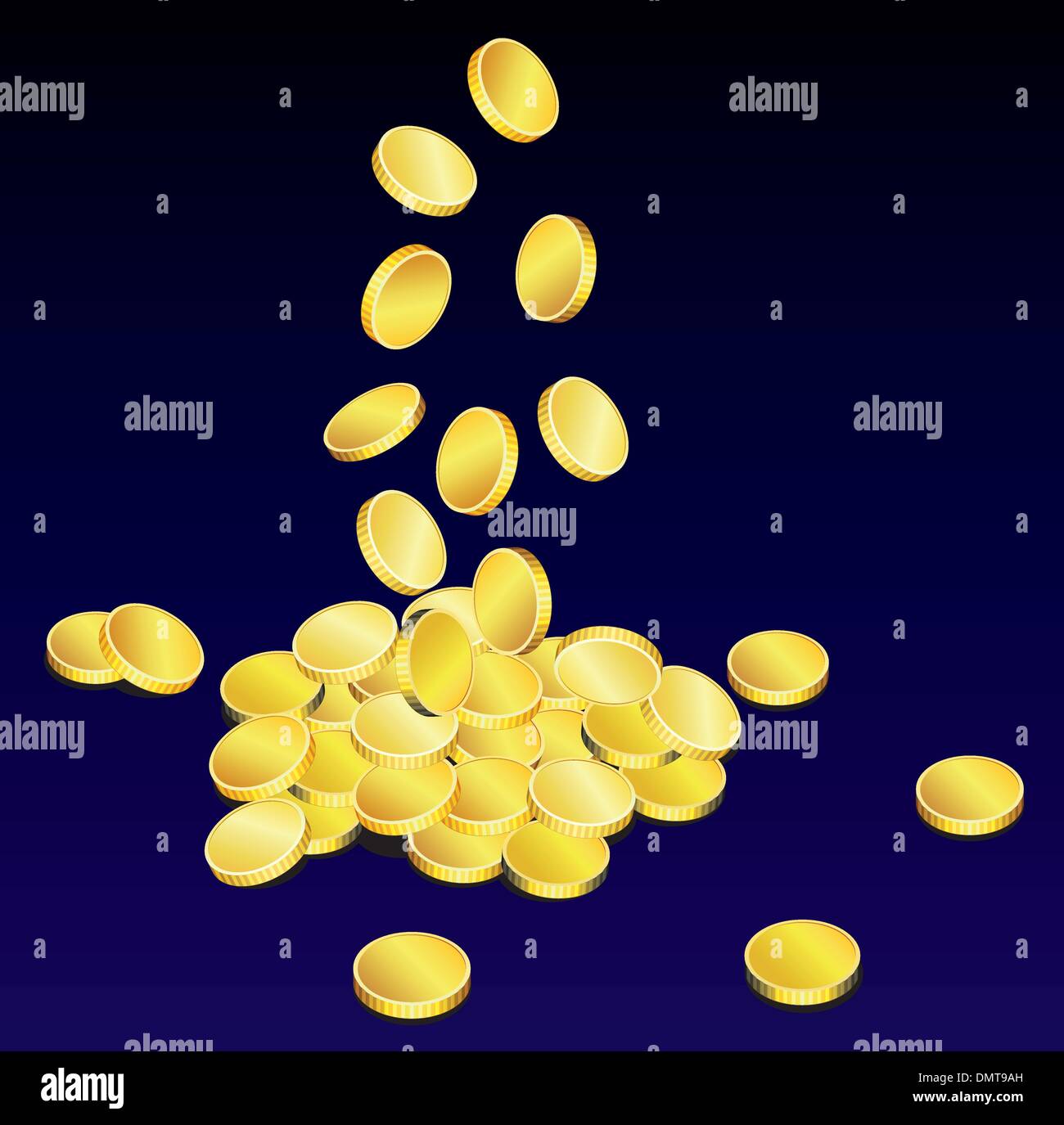 Golden coins hi-res stock photography and images - Alamy