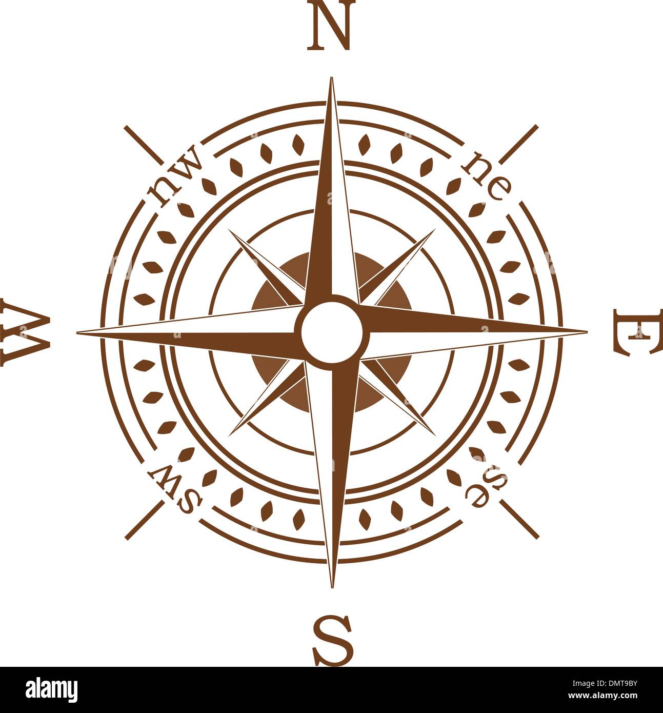 Compass vectors hi-res stock photography and images - Alamy