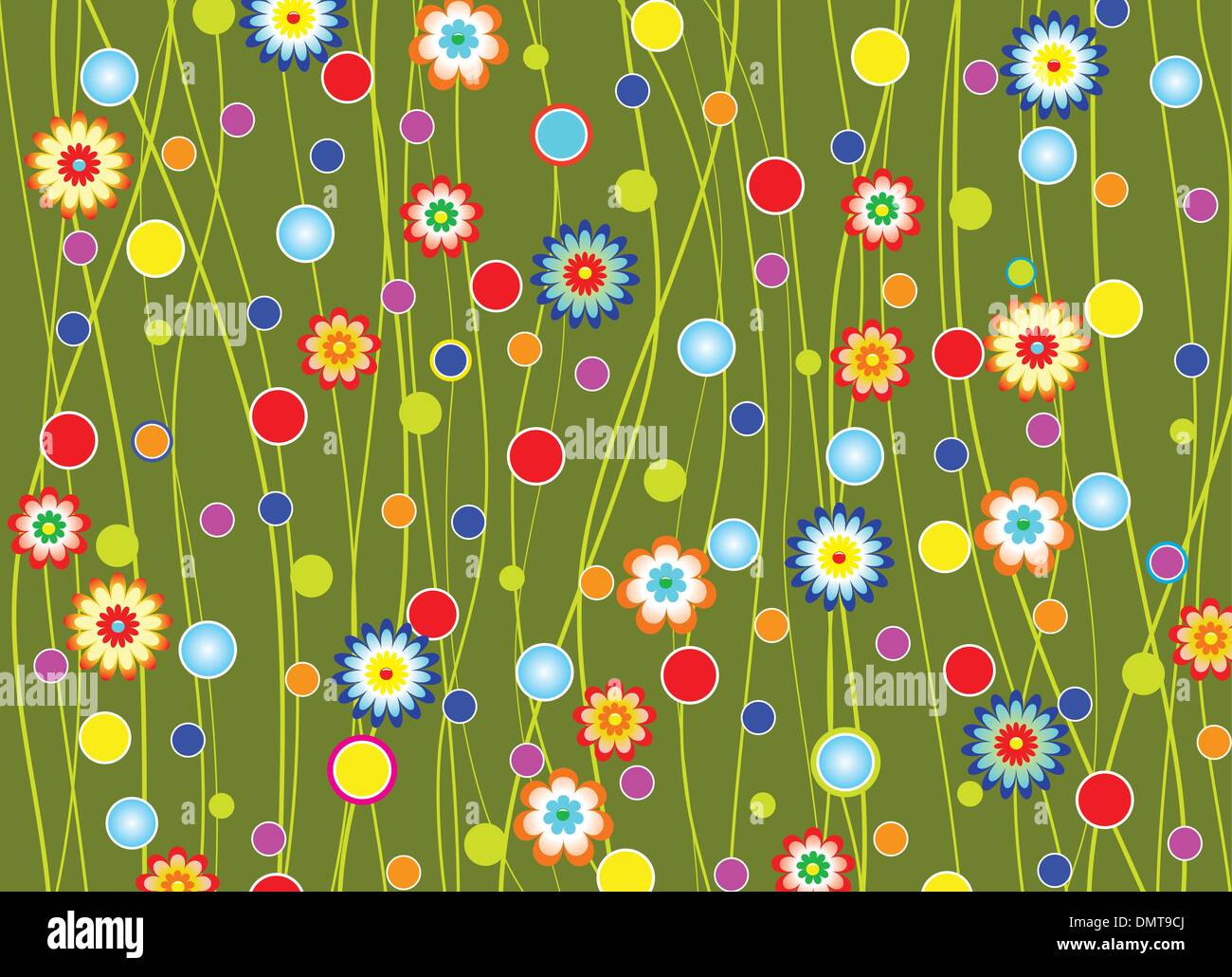 Floral stripe wallpaper hi-res stock photography and images - Alamy