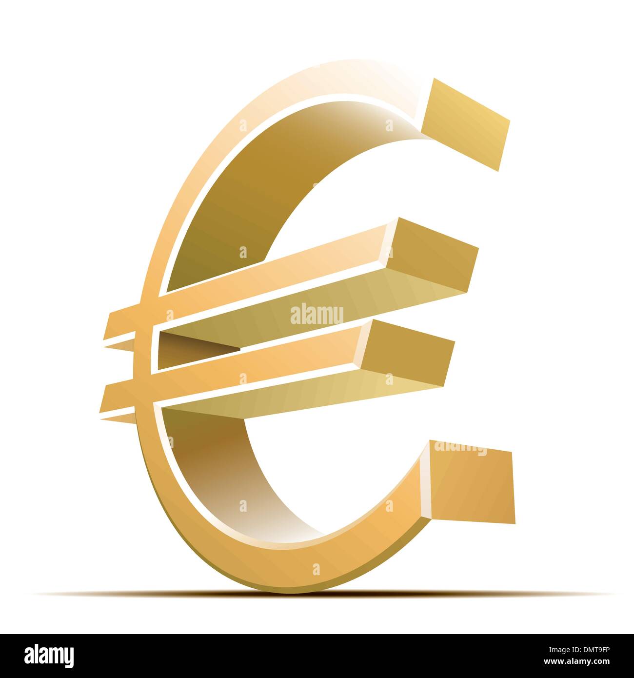 Euro sign gold 3d Stock Vector Images - Alamy
