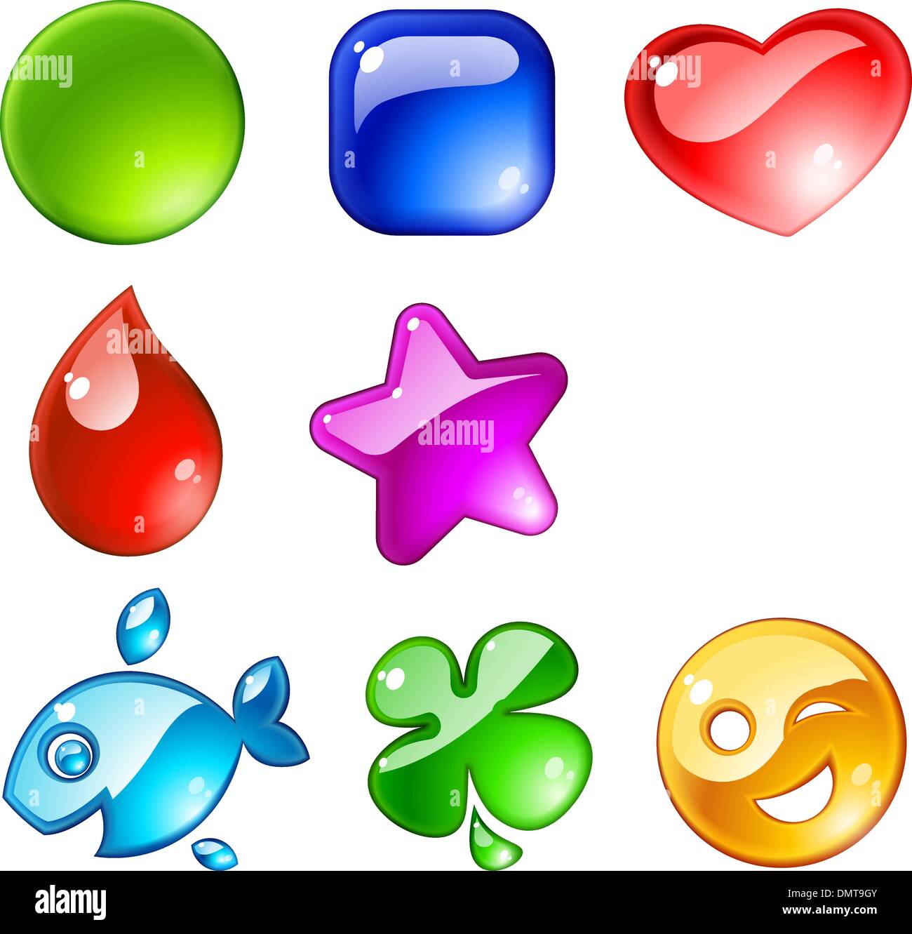 Hand click icons set Stock Vector Images - Alamy