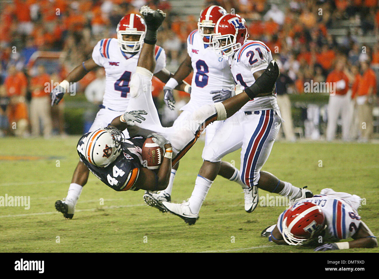 5 September 2009: Senior Runningback Ben Tate, 44, flies through the ...