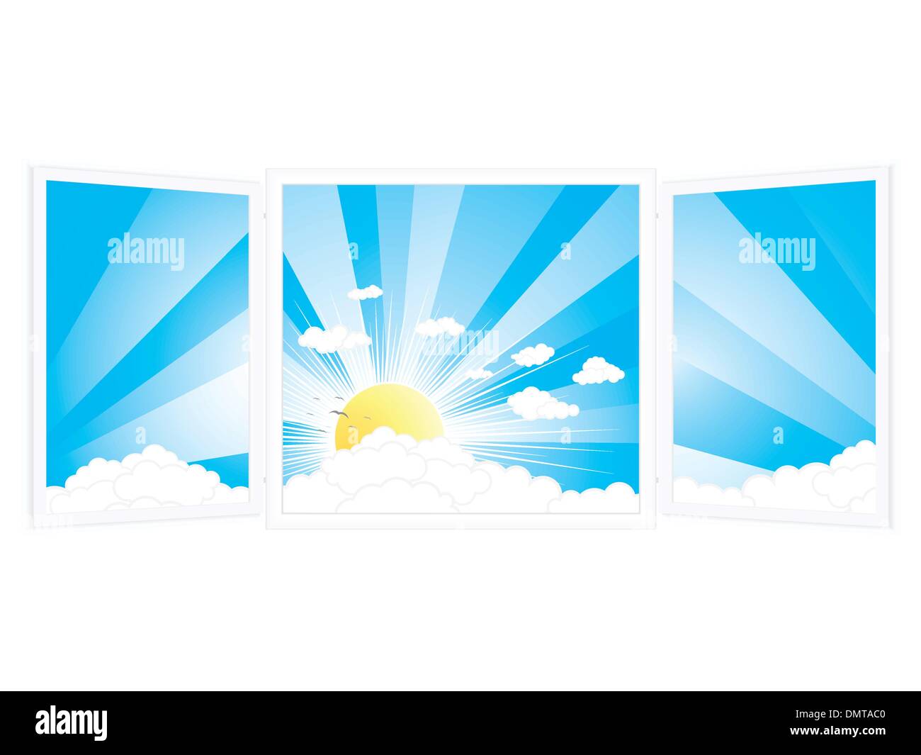 Room window with peaceful scenery Stock Vector Image & Art - Alamy