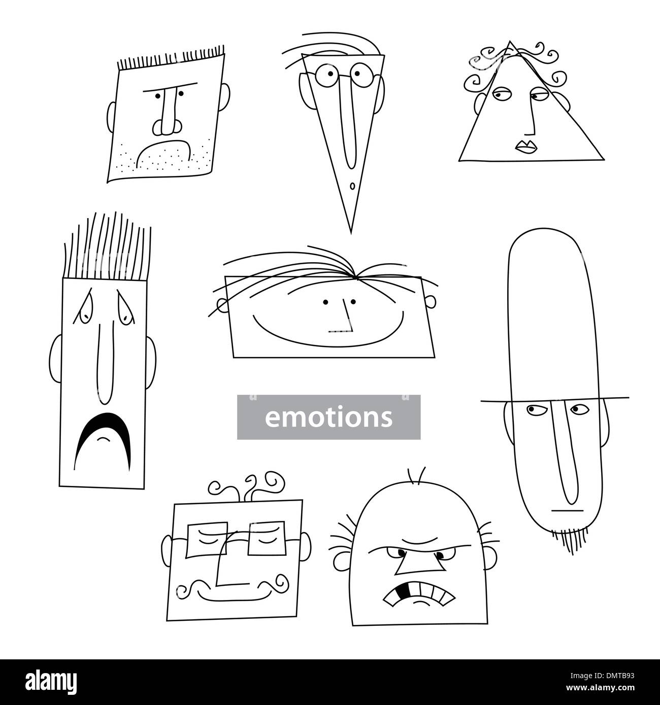 Set boy emotions Stock Vector Images - Alamy
