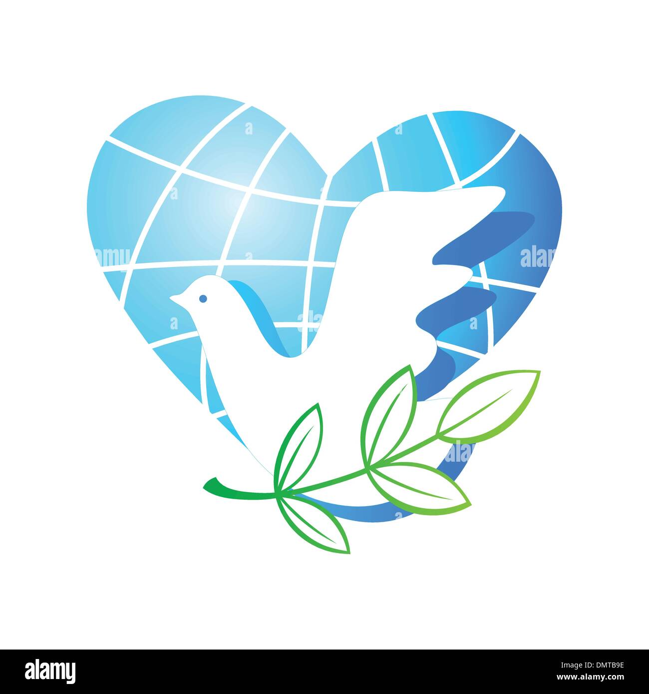 White dove symbol love Cut Out Stock Images & Pictures - Alamy