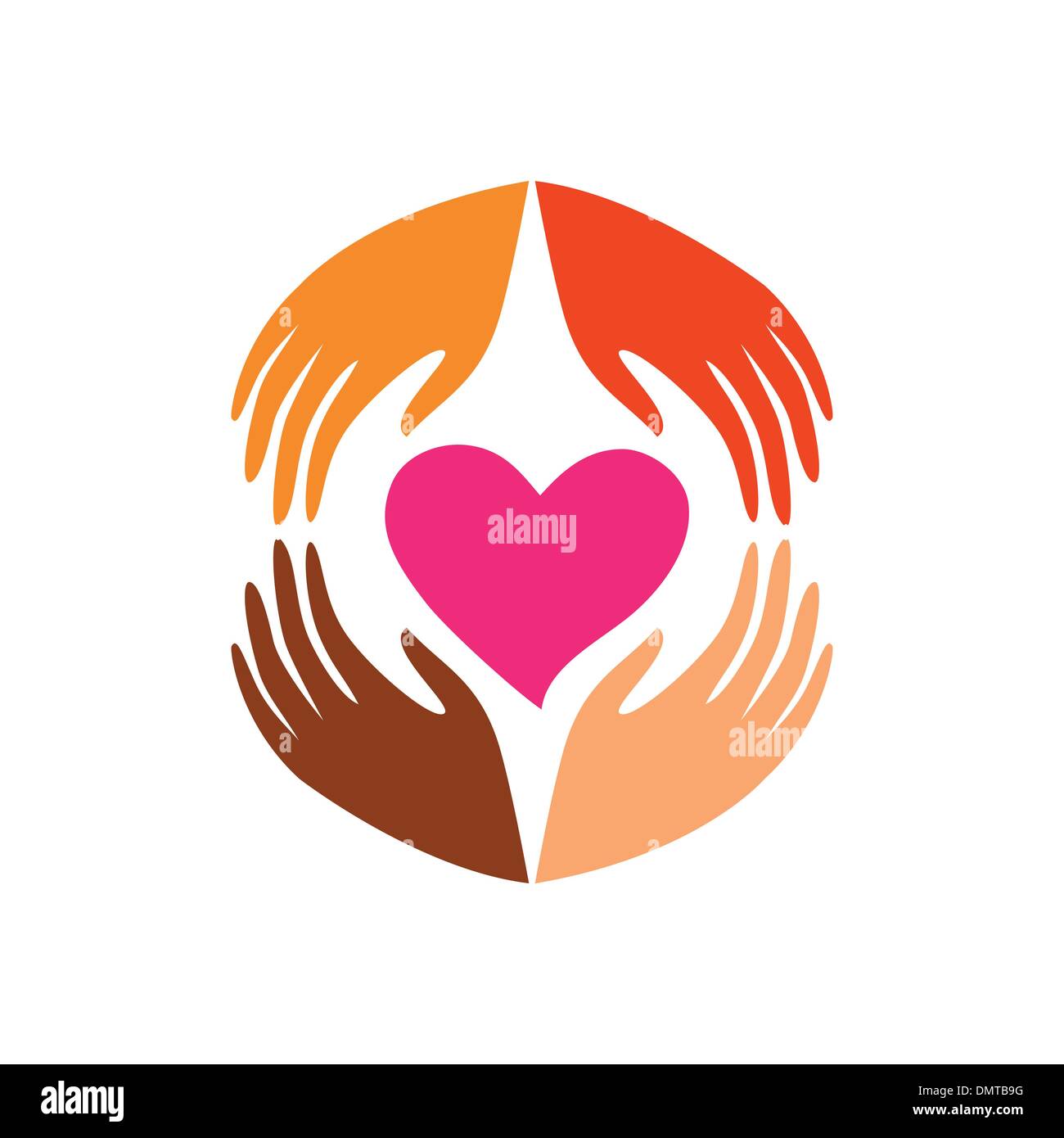 Peace unity racial love Stock Vector Images - Alamy
