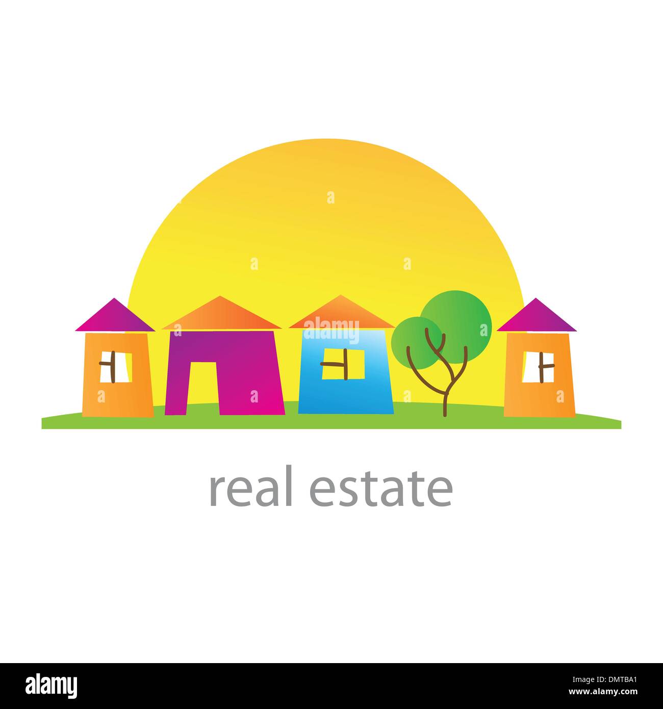 Suburban house real estate Stock Vector Images - Alamy