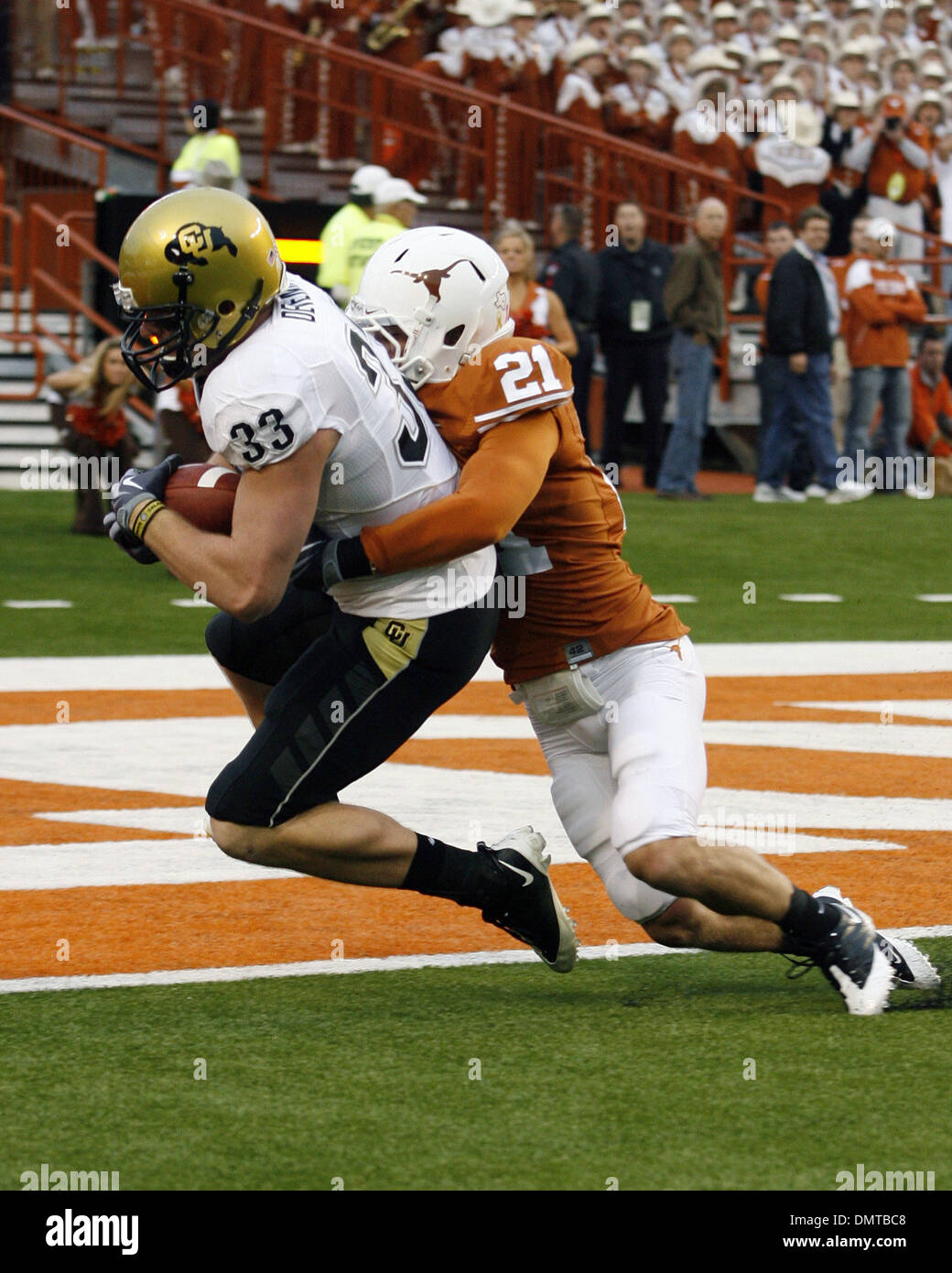 Colorado tight end Patrick Devenny hauls in a Cody Hawkins pass from 25 ...