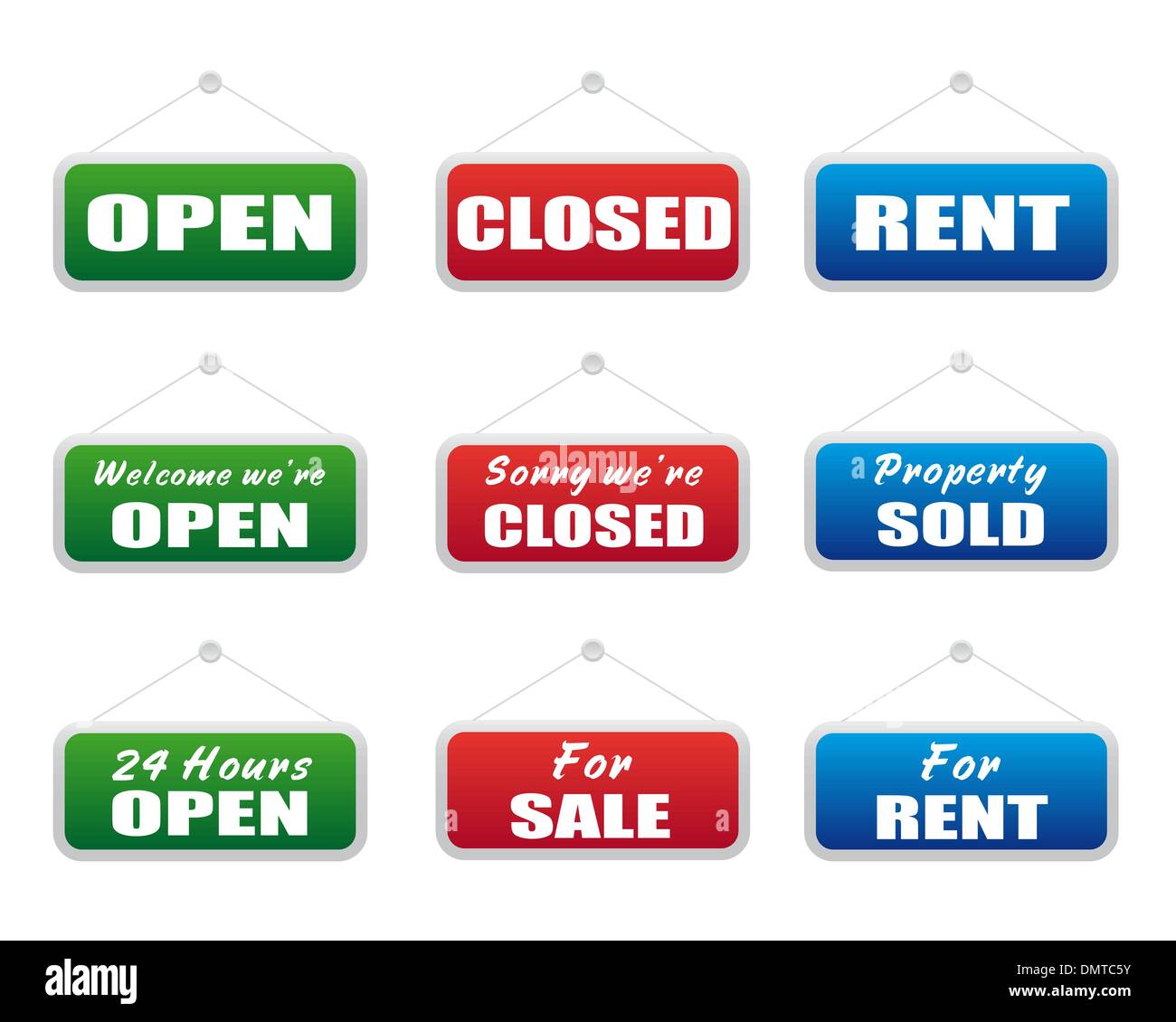 Collection of signboards Stock Vector Image & Art - Alamy