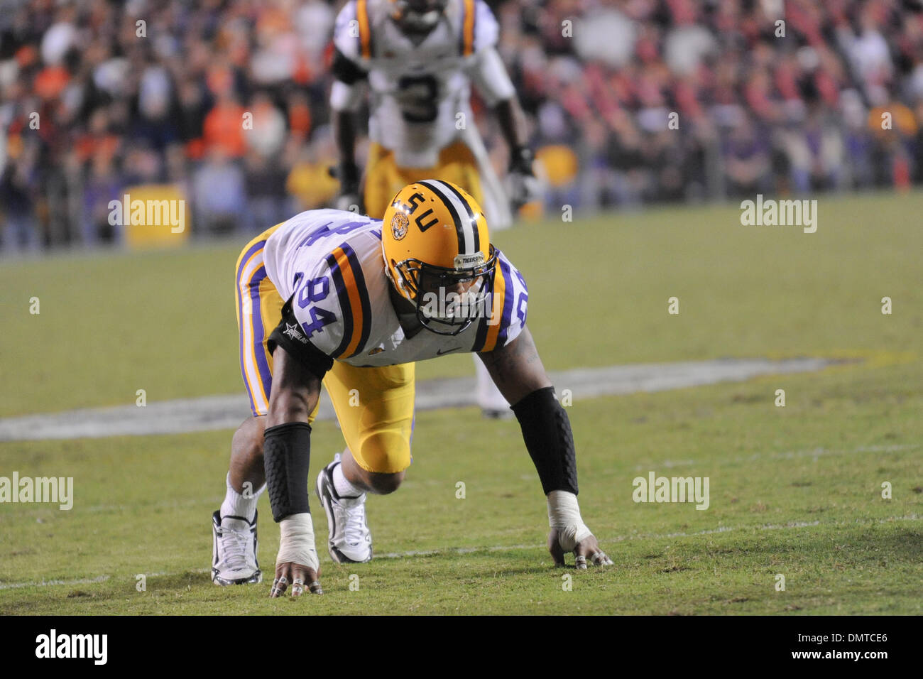 LSU defensive end, #84 Rahim Alem, and his brother, #3 Chad Jones ...