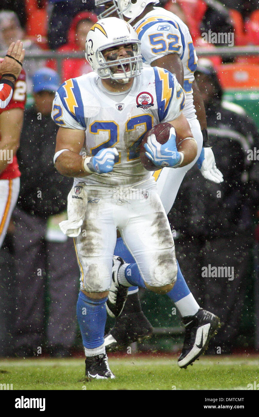 San Diego Chargers running back Jacob Hester (22) celebrates after ...