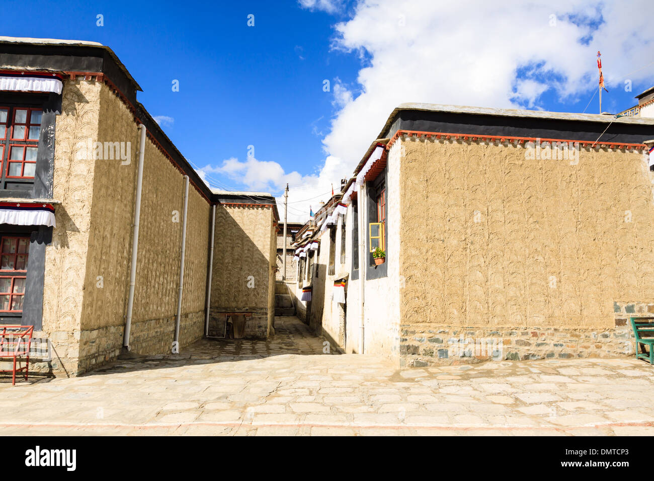 Tibetan house at Lhasa, Tibet Stock Photo - Alamy