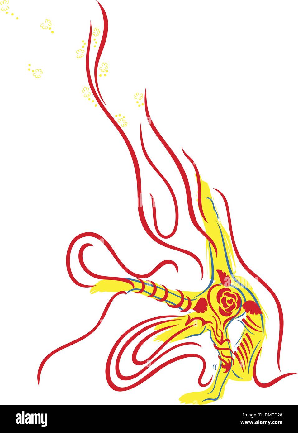 Dancing in fire Stock Vector Image & Art - Alamy