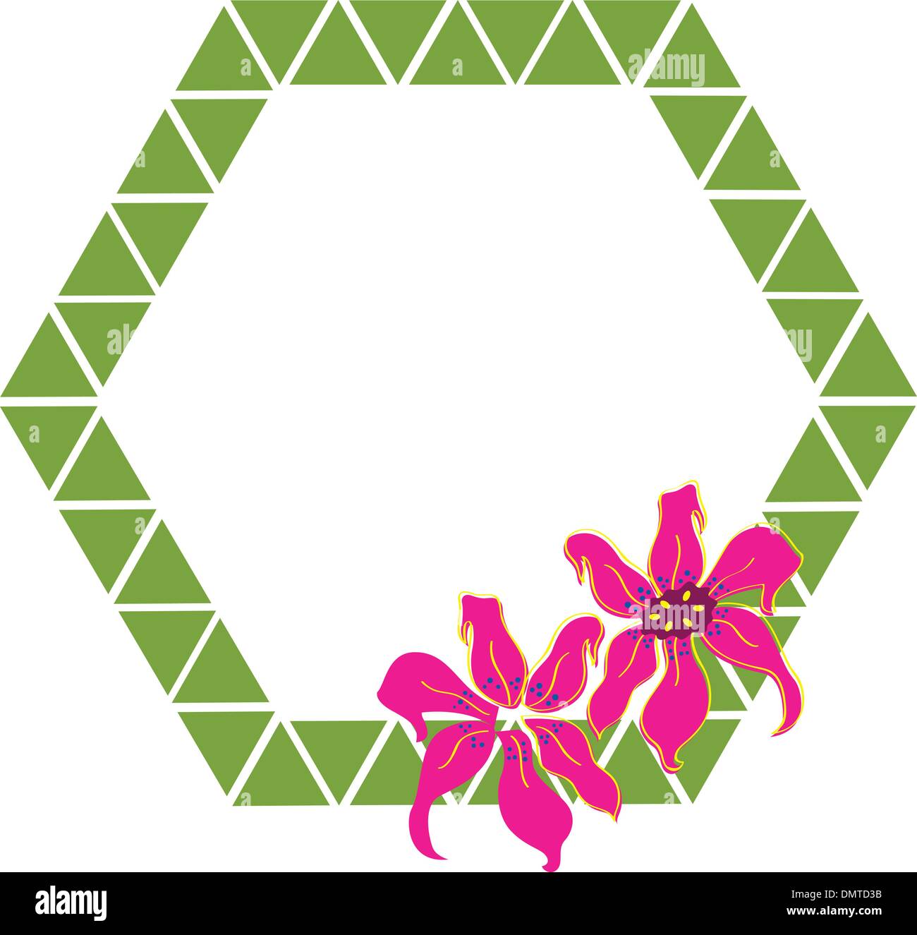 Flower frame Stock Vector Images - Alamy