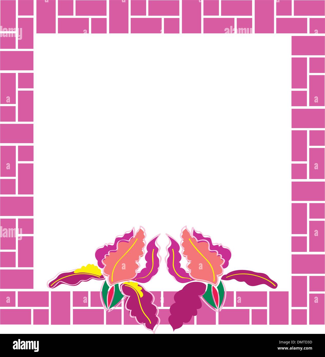 Flower frame Stock Vector Images - Alamy